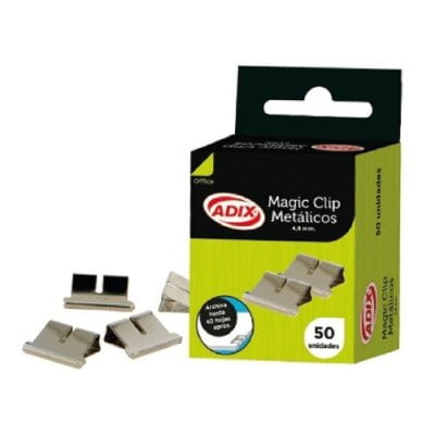 MAGIC CLIP 4,8MM 50U METALICO ADIX – Vargrafic
